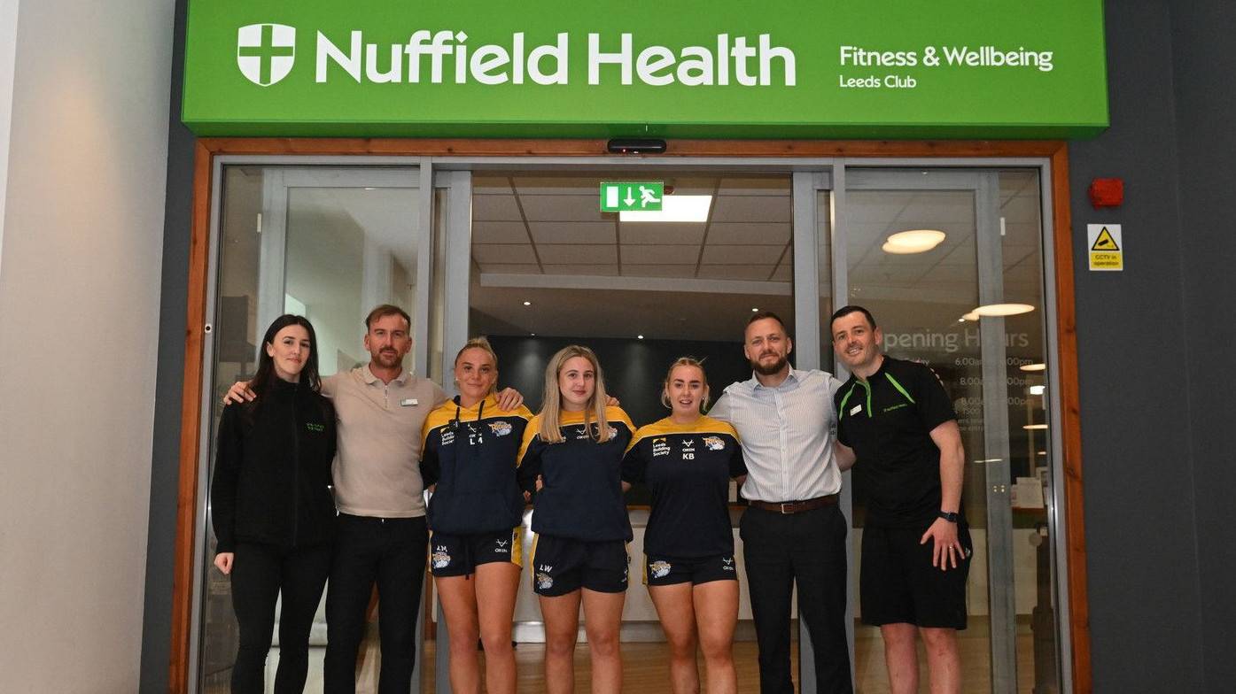 Rhinos Women visit Nuffield Health as part of Wembley Preparations